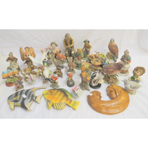 Bird Figurines incl. Beswick Chaffinch, Boys Night Out Leonardo ...