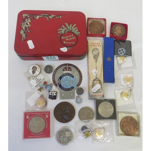 4 Horticultural Flora Medallions, various cycling club awards ...