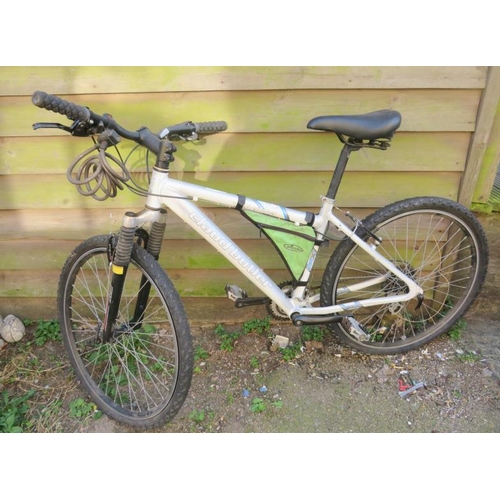 Claud Butler Silver Framed CRX 7005 series bicycle with 23" tyres