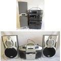 Pair Murphy Speakers & Matsui CD18 CD Player with radio/cassette playe ...