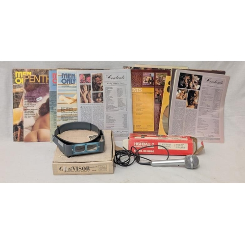 Vintage Erotic Magazines incl. Penthouse, Men Only, glass magnifier ...