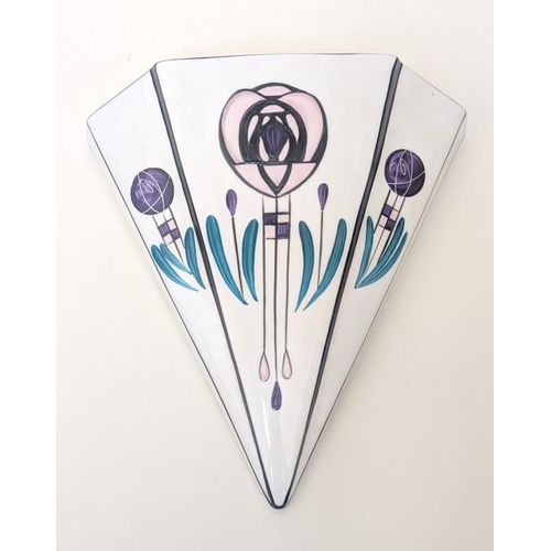 Brian Wood Ceramic Iona Wall Pocket signed D Wood to reverse approx. 21cm L