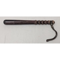 Royal Military Police Truncheon with leather carrying strap, turned ...