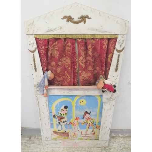 Vintage Puppet Show Theatre approx. 70cm W x 135cm H A/f