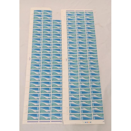 118/120 Concorde Commemorative 4D Stamps, sheet marked Harrison Goaman ...