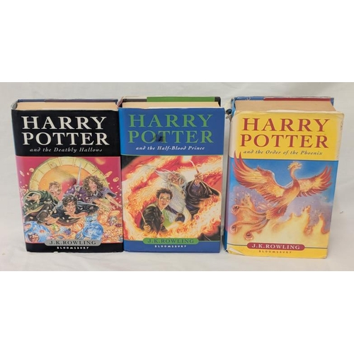 3 First Edition Harry Potter Books published by Bloomsbury incl. Harry ...