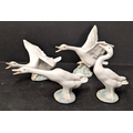 Lladro Geese figurines (4)