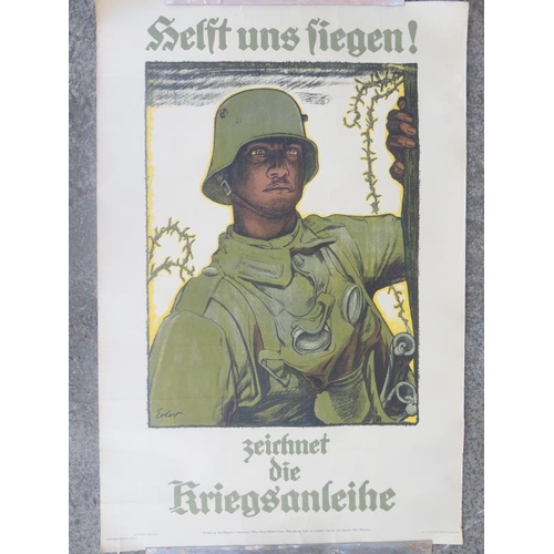 WWI German Propaganda Poster after the Original held by the Imperial ...