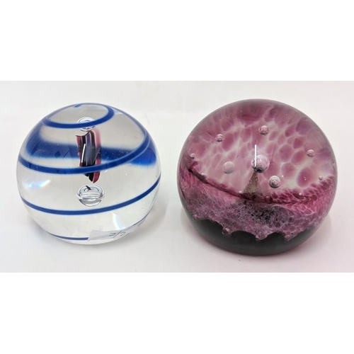2 Caithness Limited Edition Glass Paperweights Enigma 391/1000 & Embryo ...