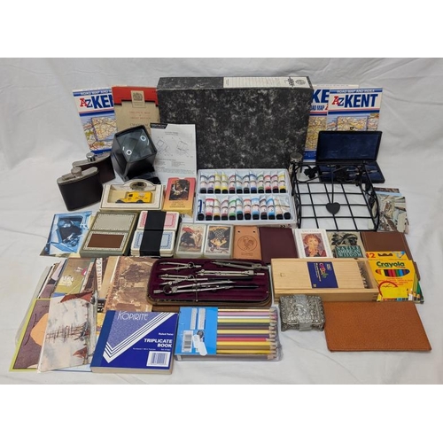 Boxed Artists Paints, pencils, 2 vintage cased drawing sets, Digitnow ...