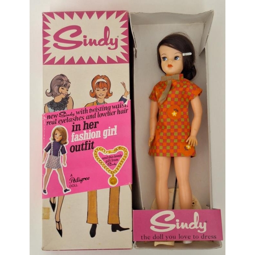 Vintage Sindy Doll with stand, original box