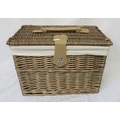 Small Wicker Hamper approx. 38cm x 23cm x 28cm