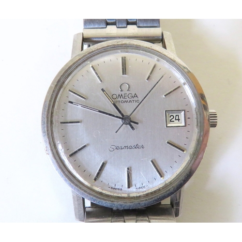Gents Stainless Steel Omega Seamaster Automatic Wristwatch, date ...