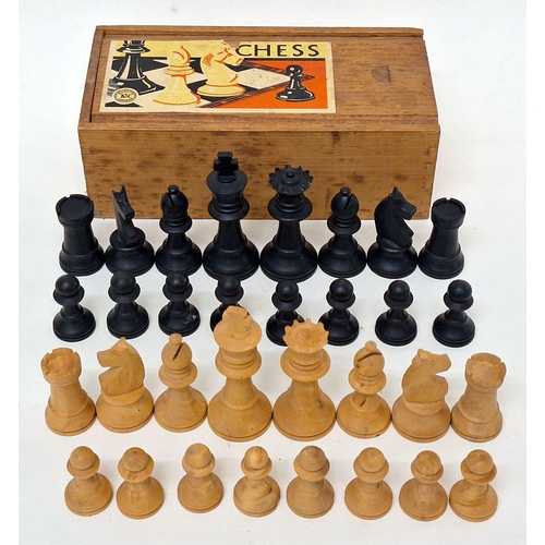 K&C Ltd. Wooden Chess Set in box