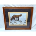 F/g Watercolour on Paper, fox by Simon Turvey signed to lower right ...