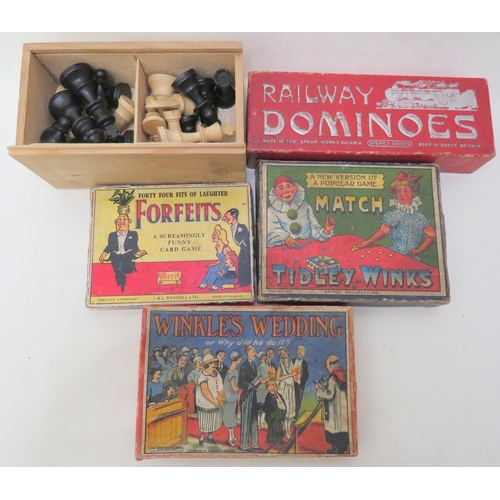 Vintage Parlour Games incl. Forfeit, Winkles Wedding, Tiddly Winks ...