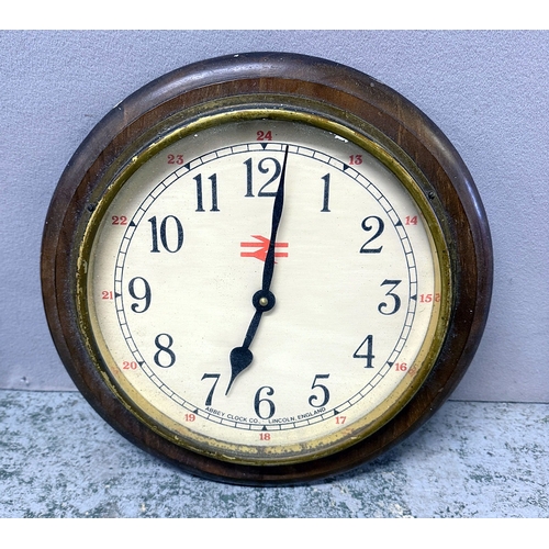 Circular Wall Clock with National Rail Emblem to centre, cream dial ...