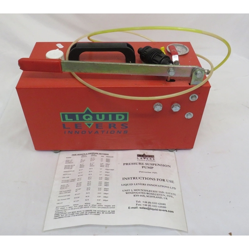 Liquid Levers Pressure Suspension Pump with instructions
