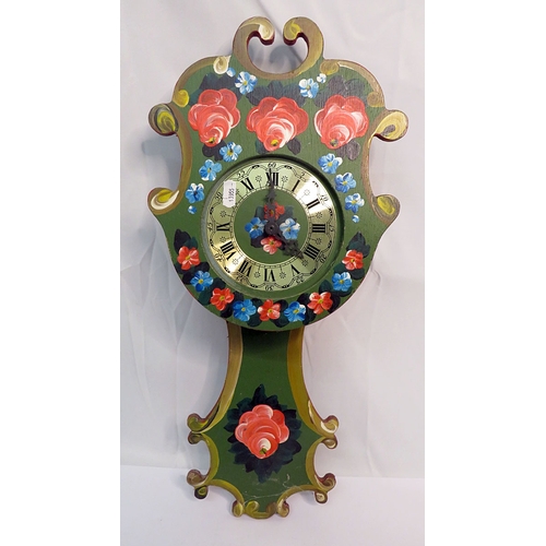 Continental Style Reproduction Wall Clock with printed chapter ring ...