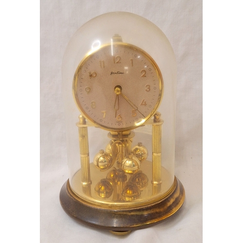 400 Day Anniversary Clock with glass dome by Bentima, pendulum locked ...