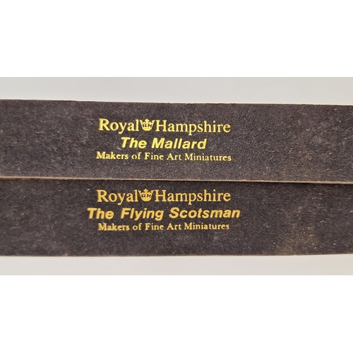 2 Pewter Royal Hampshire Railway/Train Models The Mallard & The Flying ...