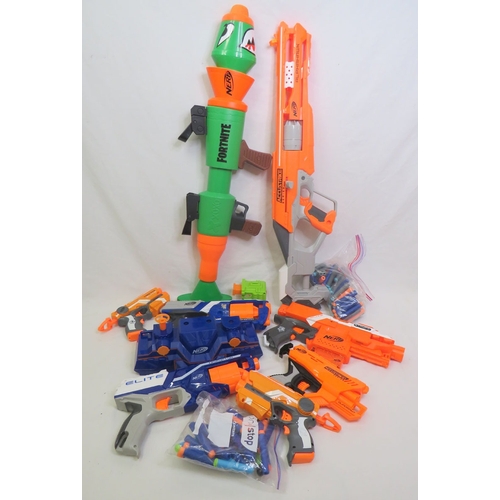 Nerf guns incl. Fortnite, Accustrike, Strongarm, Disruptor, Stryfe ...