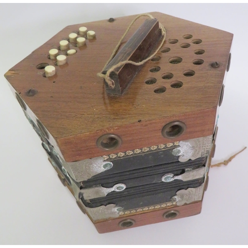 Empress Concertina with 10 buttons to each side, requires some restoration
