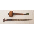 North African Takouba Sword from Tuareg tribe, leather & wood ...