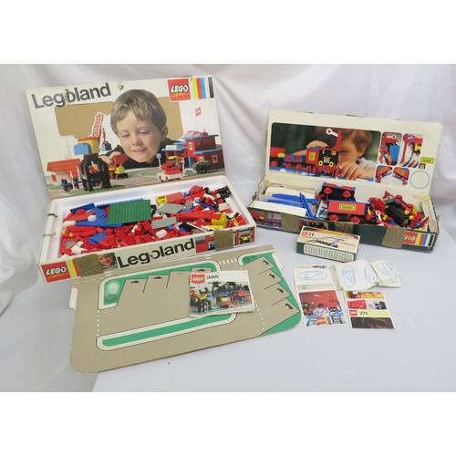 Vintage 1970s Lego in boxes marked 355 & 181 (may not be complete) (2)