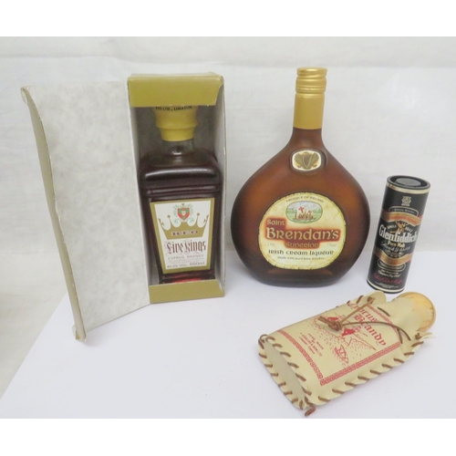 Boxed Miniature Bottle Glenfiddich, boxed Keo 5 Kings Cyprus Brandy ...