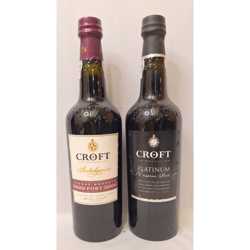 2 Bottles Croft Port, Platinum Reserve Port 75cl 20% vol & Indulgence ...