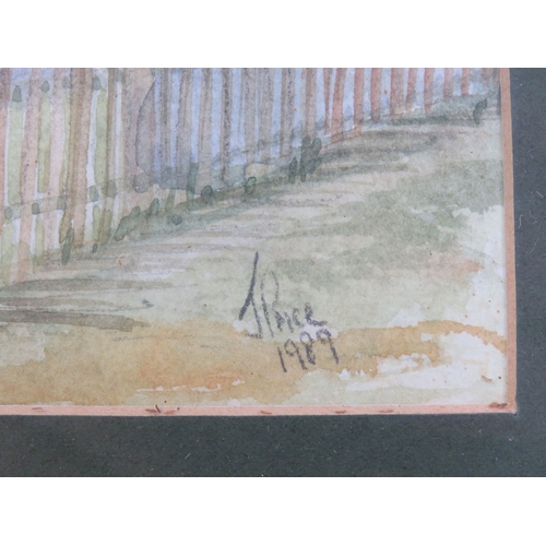 F/g Watercolour on Paper, 'Tappenden Hall Denton' & 3 F/g Prints ...