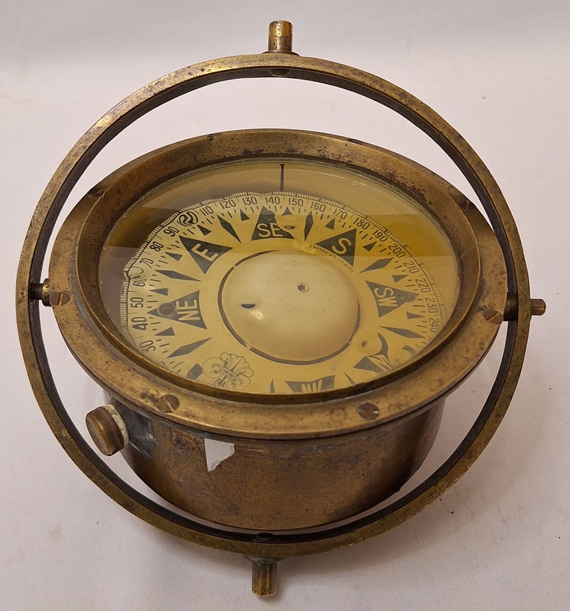 Brass Sestrel Marine Compass 16cm dia.