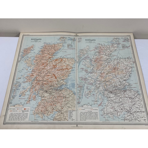 1895 Royal Scottish Geographical Society Single Folded Maps x 2 (Faunal ...