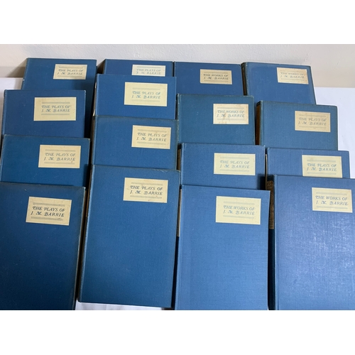 16 Hardback Volumes - The Plays & The Works of J M Barrie.Uniform ...