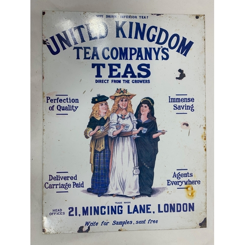 Reproduction Metal Sign - United Kingdom Tea Company's Teas 30 x 40cm