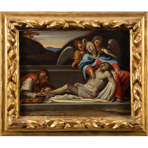 Follower of Annibale Carracci (Italian, 1560-1609) The Pietà with ...