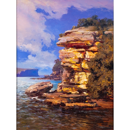 Graham Cox (Australian, b.1941) Harbour Sandstone Middle Head ...