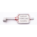 GWR/BR-W Tyers No 9 aluminium single line key token, 'Cardiff ...