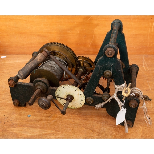 John Manger, London a turret clock with the cast-iron flat-bed and A ...