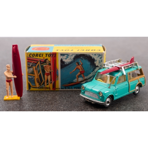 Corgi No. 485 Surfing with BMC Mini Countryman with standing surfer ...