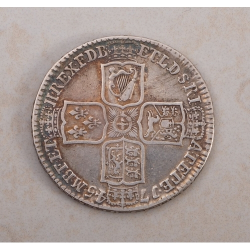A 1745 Lima half crown.