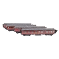 Four O gauge LMS carriages. Comprising three 3rd Class carriages and a ...