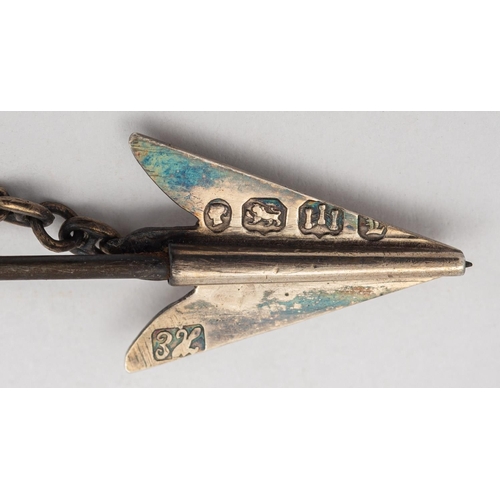 A Victorian silver kilt/shawl pin by Henry Ellis & Co, Exeter, 1847 ...