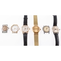 A group of ten various watches to include: Omega Seamaster quartz a 9K ...