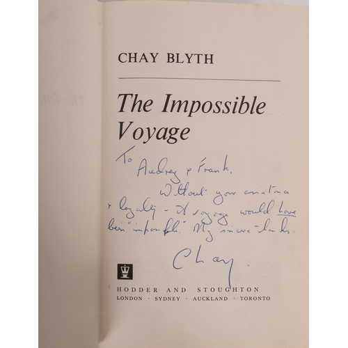 A silver presentation model of Chay Blyth's yacht 'Great Britain II ...