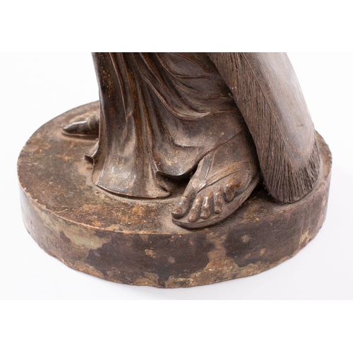 A rare George III Coade Stone figure of a Vestal Virgin, by Eleanor ...