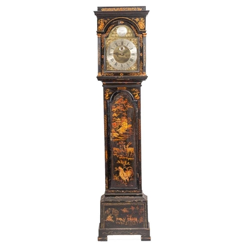 John Calver, Woodbridge, a chinoiserie longcase clock: the eight-day ...