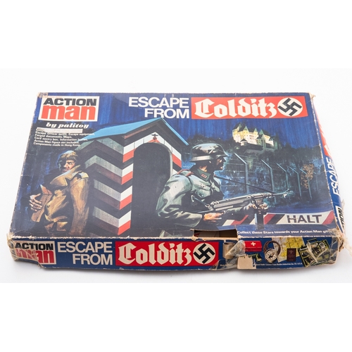 A Palitoy Action Man Escape From Colditz playset. Including uniform and ...