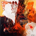 Pascal Magis (French, 1955-2011) - Abstract - Oil on canvas - 100.5 x ...